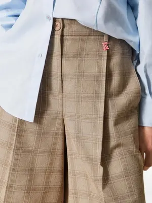 TWINSET Checked Tailored Shorts