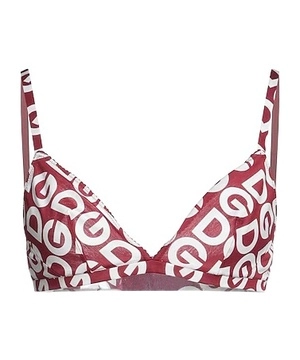 Dolce & Gabbana Logo Print Lace Bra