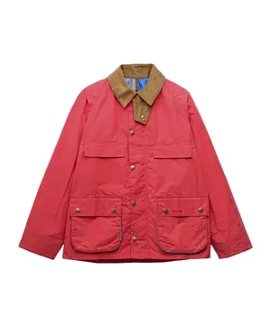 Barbour X Paul Smith Contrast Collar Jacket - Winterberry