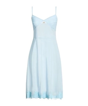 Dolce & Gabbana Sleeveless Deep V Slip Dress - Blue
