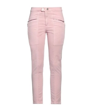 Isabel Marant Étoile Tapered Leg Jeans With Zip Pockets And Leather Trims
