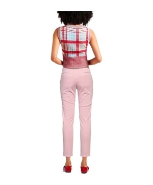 Isabel Marant Étoile Tapered Leg Jeans With Zip Pockets And Leather Trims