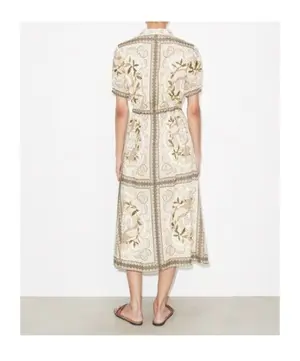 Tory Burch Cinched Cotton Zip Dress