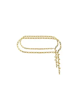 Etro Belt With Chain And Bead Details