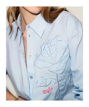 TWINSET Floral Embroidered Shirt
