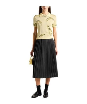 Jacquemus Two-tone Knit Short Sleeve Top
