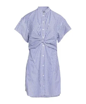 Rag & Bone Striped Shirt Dress - Blue