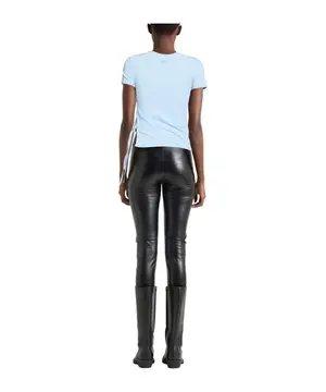 DIESEL® Printed Short-sleeve T-shirt With Side Tie Detail - Blue