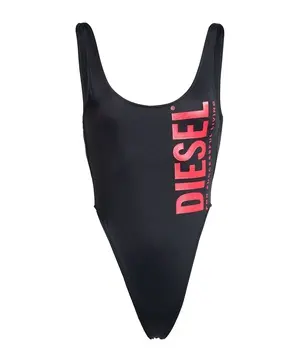 DIESEL® Printed One-piece Swimsuits - Black