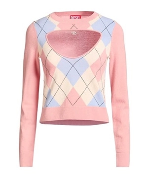 DIESEL® Geometric Pattern Knit Sweater