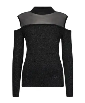 Liu Jo Cold-shoulder Mesh Insert T-shirt