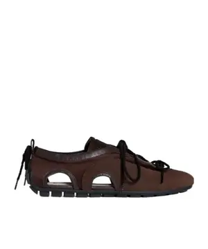 Simone Rocha Cut-out Ballerina Sneakers - Black