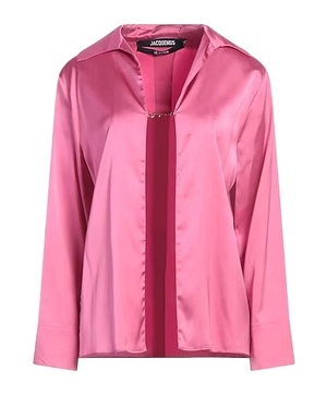 Jacquemus Smooth Satin Blouse - Pink