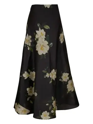 Zimmermann Harmony Silk Midi Skirt