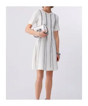 Liu Jo Knitted Dress With Contrasting Seams