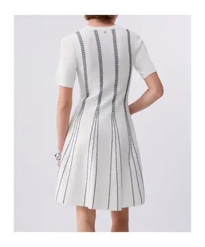 Liu Jo Knitted Dress With Contrasting Seams