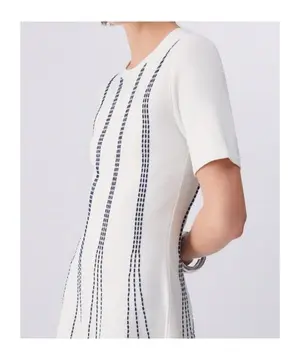 Liu Jo Knitted Dress With Contrasting Seams