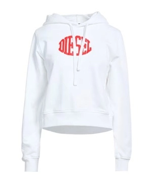 DIESEL® Printed French Terry Hoodie - White