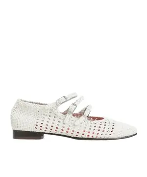 CAREL Ariana Strap Ballet Flats - White