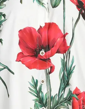 Dolce & Gabbana Floral Print Long Sleeve Shirt