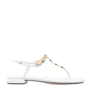 Miu Miu Embellished Thong Sandals