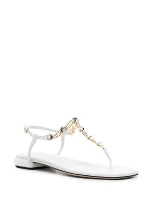 Miu Miu Embellished Thong Sandals