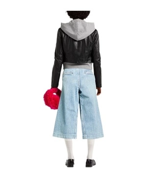 Rag & Bone Light Wash Wide-leg Cropped Jeans