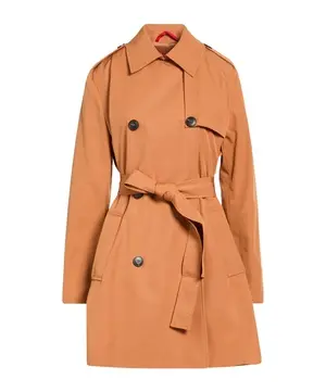 MAXCO. Solid Color Full-length Jackets - Camel