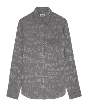 Zadig&Voltaire Slogan-print Silk Shirt