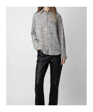 Zadig&Voltaire Slogan-print Silk Shirt