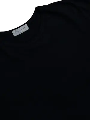 Yohji Yamamoto 30/- Discharged Combed Ps Round Neck T-shirt