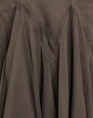Rick Owens Asymmetric Chiffon Maxi Skirt