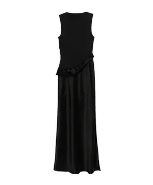 Nanushka Draped Sleeveless Maxi Dress - Black
