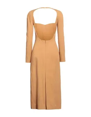 Jacquemus Midi Dress With Bow Detail And Sweetheart Neckline