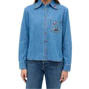 Rixo Edaline Denim Jacket - Blue