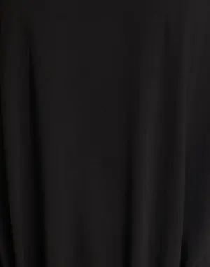 DIESEL® Oversized T-shirt Dress With Knot Detail - Black