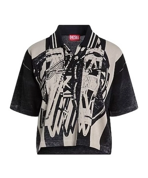 DIESEL® Multicolor Knit Short Sleeve Top