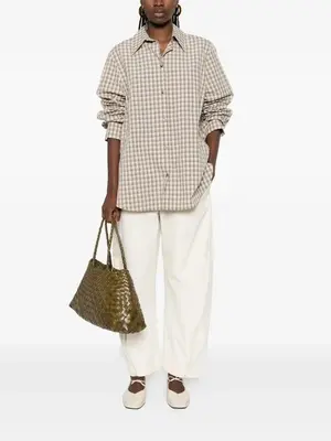 Nanushka Plaid Detail Shirt