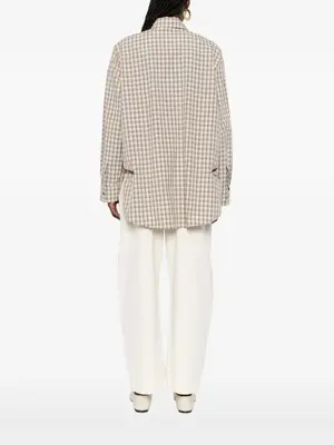 Nanushka Plaid Detail Shirt