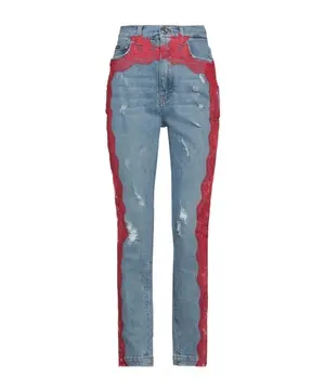 Dolce & Gabbana Straight-leg Jeans With Lace Detailing