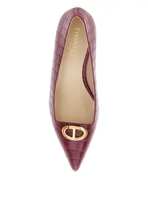 TWINSET Crocodile-effect Pumps