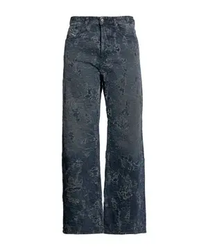 DIESEL® Dark Wash Wide-leg Jeans - Blue