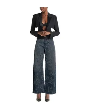 DIESEL® Dark Wash Wide-leg Jeans