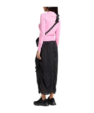 DIESEL® Ruched Skirt With Embroidered Logo