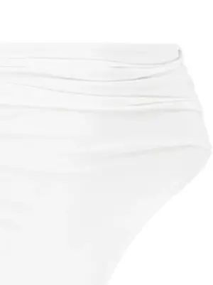 Jacquemus Ruched High-waisted Bikini Bottoms
