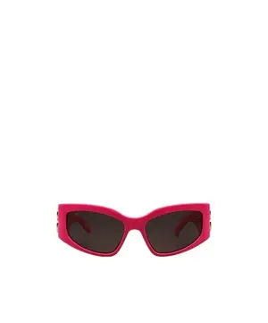 Balenciaga Rectangular Sunglasses - Rose Red