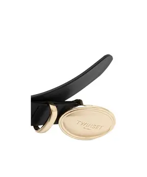 TWINSET Oval Buckle Belt - Black