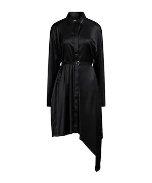 DIESEL® Long Sleeve Shirt Dress With Belt - Black