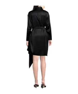 DIESEL® Long Sleeve Shirt Dress With Belt