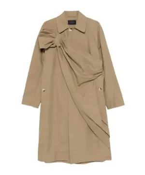 Simone Rocha Bow-detail Coat - Nude